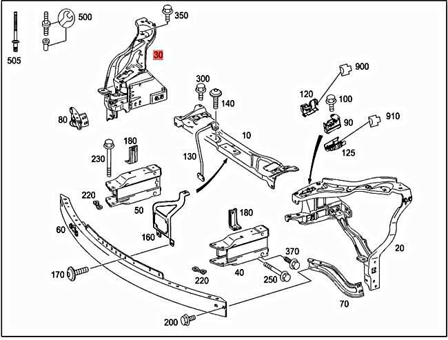Genuine Mercedes-Benz Frame for Headlamp U 2126204700 OEM for sale ...