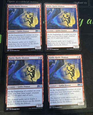 Battle-Rattle Shaman X4 M21 Core Set Magic the Gathering MTG | eBay