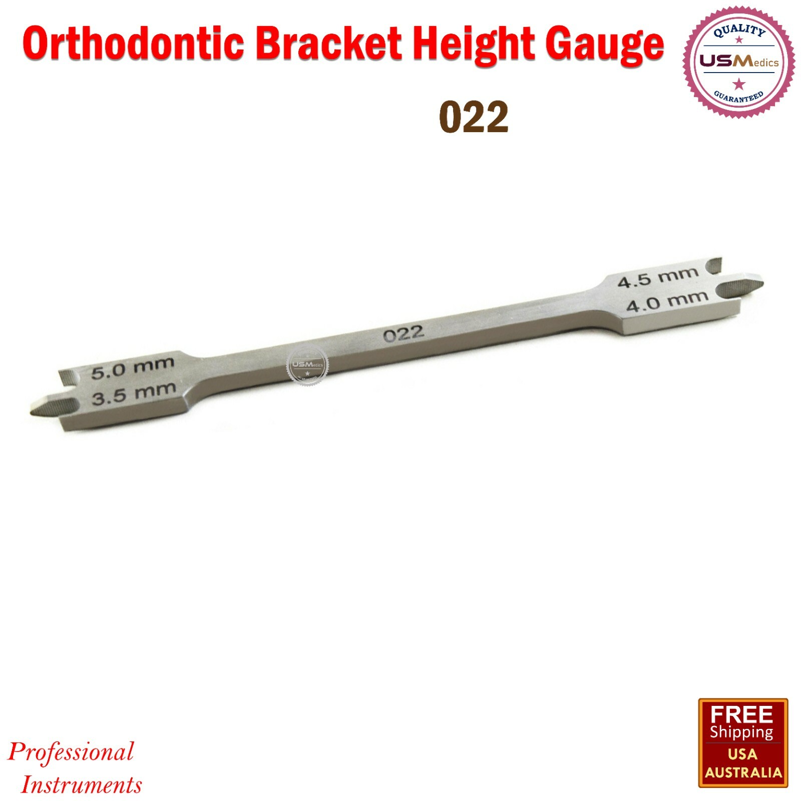 Orthodontic Dental Bracket Positioning Height Gauge 022 Surgical ...