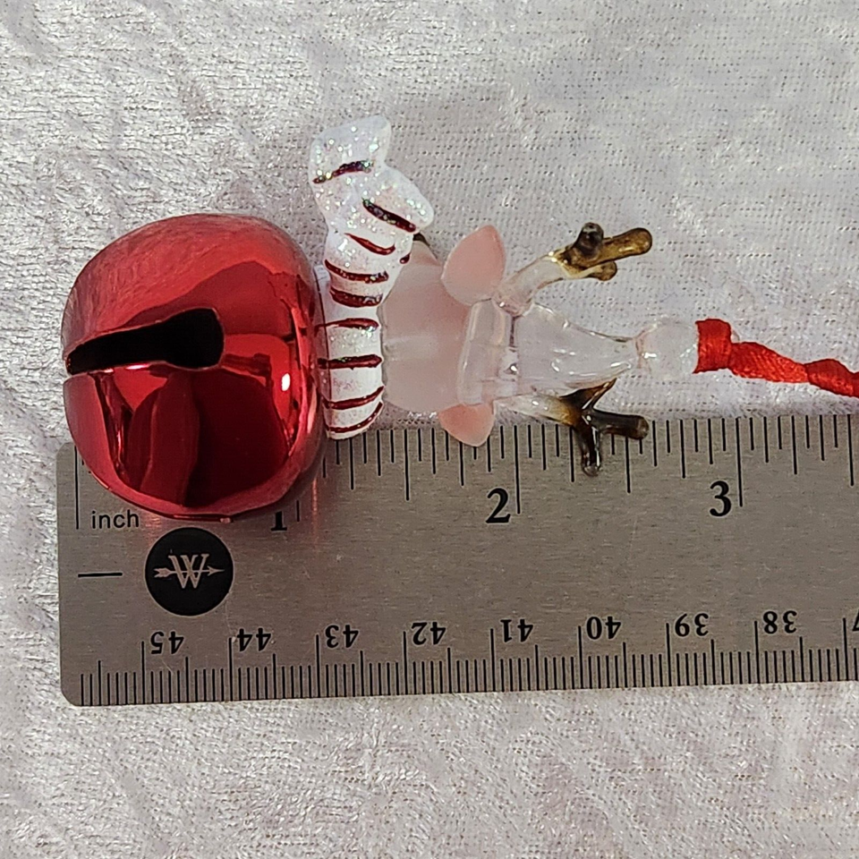 Reindeer Jingle Bell Ornament (Sits on 1" jingle bell) | eBay