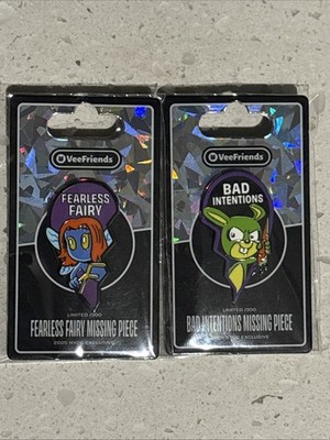 Set of 2 - Veefriends Pins Bad Intentions & Fearless Fairy 2025 NYCC ...