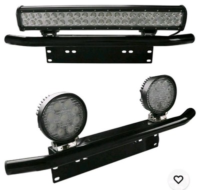 23inch Front License Plate Frame LED Light Bar Mounting Bracket Holder ...
