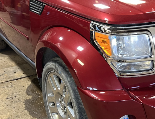 07-11 DODGE NITRO FRONT PASSENGER RIGHT RH FENDER FLARE RED CRYSTAL ...