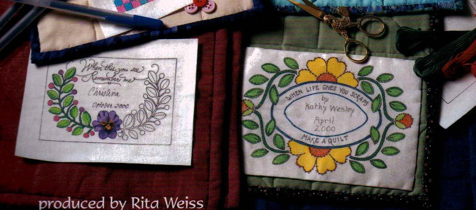 Quilt Labels Iron-on Transfers with Hints for Personaling Color Quilt ...