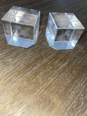 Holographic Angel 3D Laser Etched Crystal Glass Cubed Paperweight | eBay