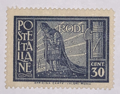Travelstamps: 1929 Italy stamps Scott #19 Rodi Mint OG HINGED 30 Cent ...