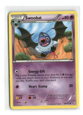 Swoobat - #65/113 - Pokemon TCG Card-LP | eBay