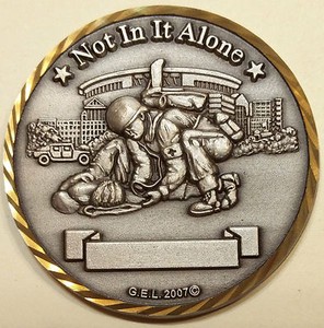 Combat Medic Warrior/Soldiers Prayer Not In It Alone Challenge Coin | eBay