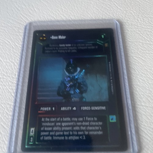 Bane Malar - Reflections Foil - Star Wars Decipher CCG Trading Card ...