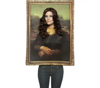 Mona Lisa Costume Adult Womens Painting Museum Art Frame Funny | eBay