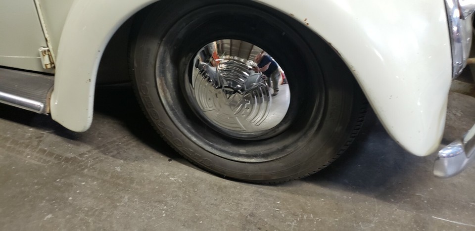 Vintage vw Volkswagen split oval window bug kdf hubcaps chrome set empi ...