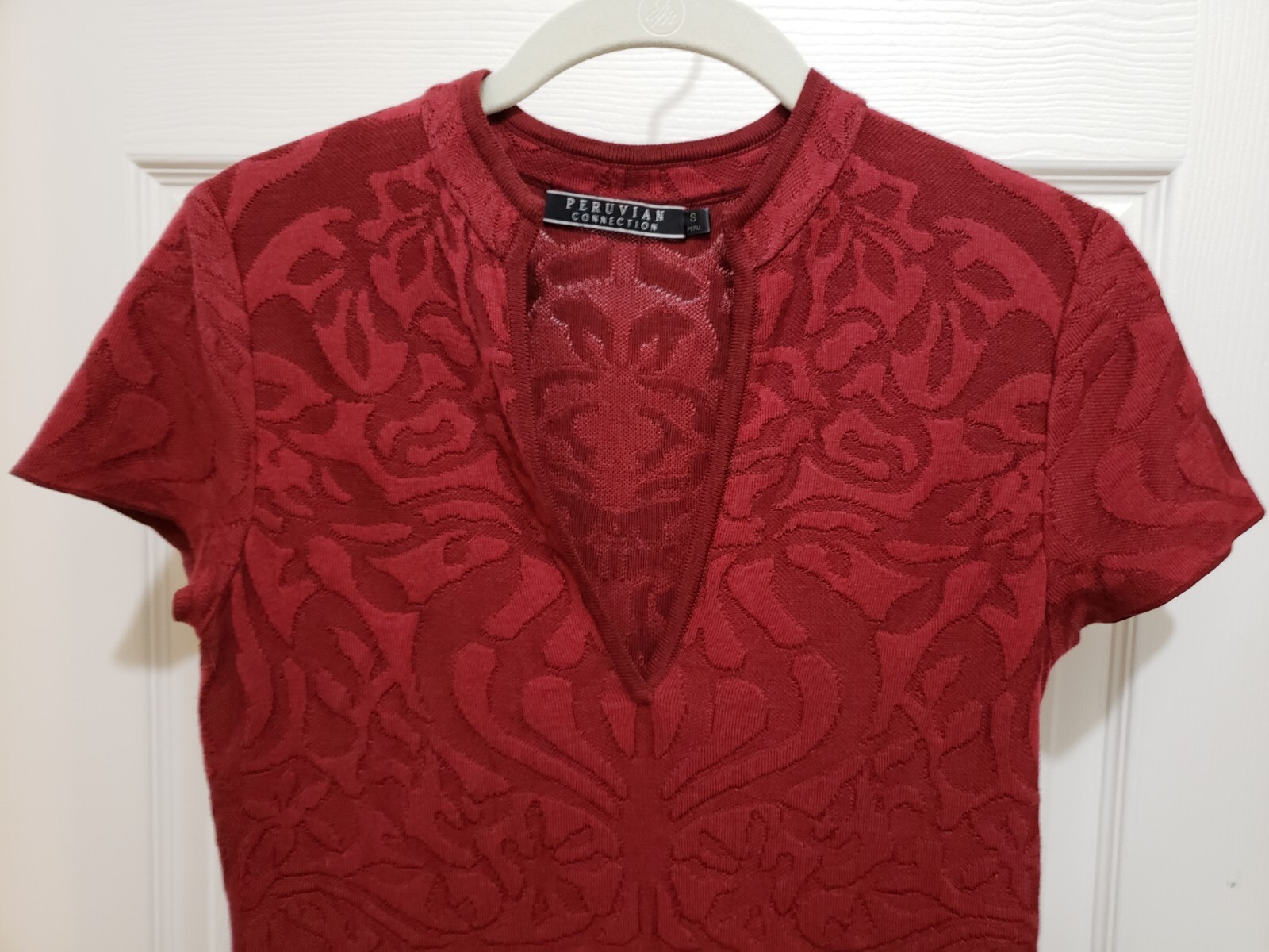 Peruvian Connection Textured Knit Pima Cotton Cap Sle… - Gem