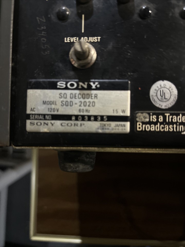 Sony SQ Decoder SQD-2020 | eBay