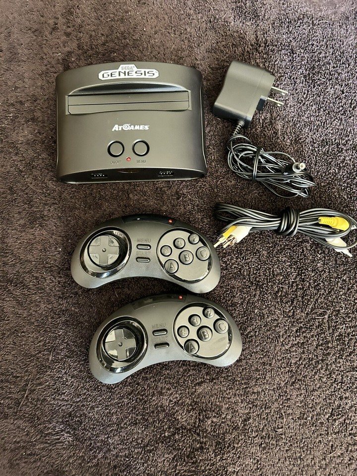 Sega Genesis AtGames Console controllers 80 Pre-loaded Games, Handheld ...