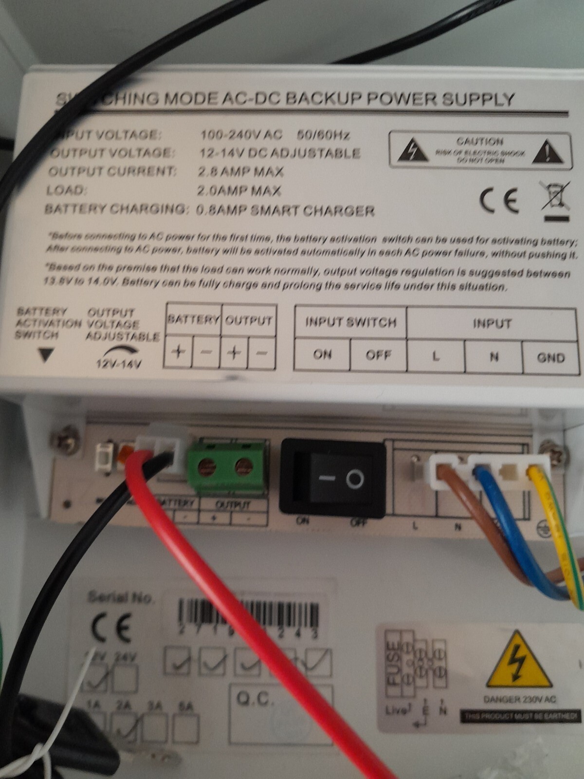 AS9101 Metal Box Power Supply 12vDC 2Amp With Lock and Tamper Switch | eBay