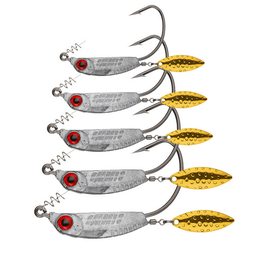 10PCS Sharp Weighted Fishing Hook Wide Gap Weedless Hook Offset Worm ...