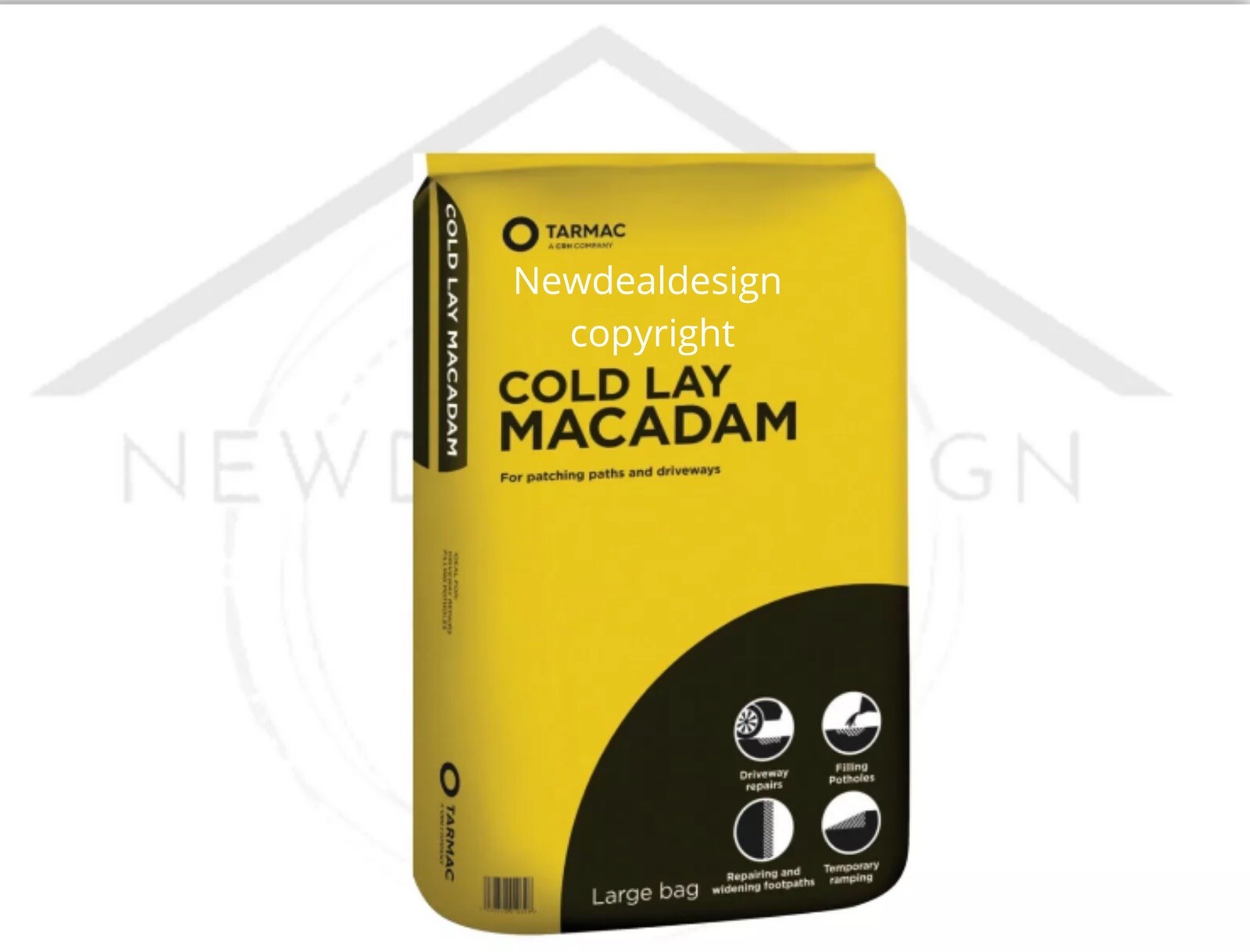 X2 25KG TARMAC COLD LAY MACADAM ASPHALT POT HOLE REPAIR ROAD PATH CAR ...