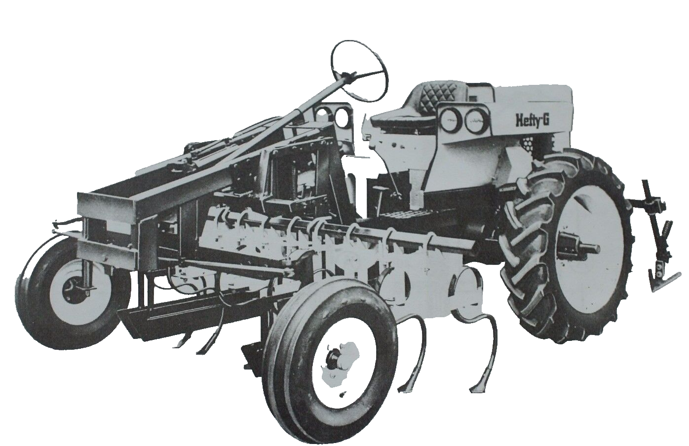 Brochure Hefty G Rear Engine Cultivator 1 Row Tractor Allis G John Blue ...