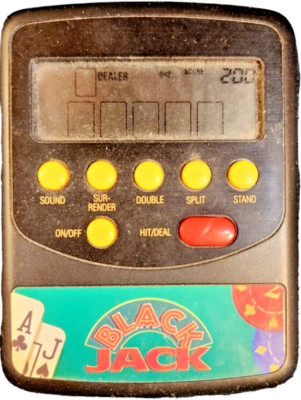 WACO Black Handheld Portable Electronic Computer Blackjack Classic ...