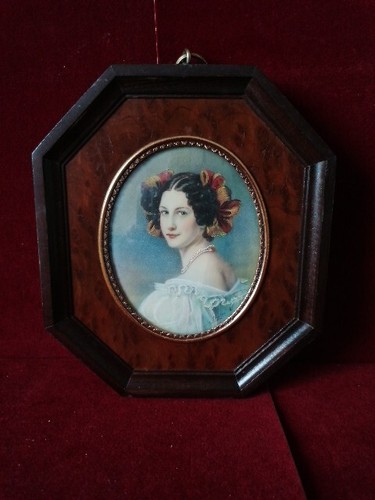 Porträt Lupenmalerei Auguste Strobl | eBay