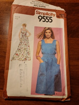 Vintage Sewing Pattern Simplicity 9555 Misses' Sundress Sz 10, Bust 32. ...