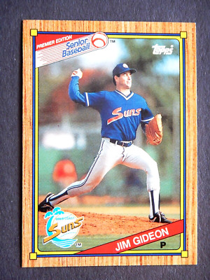 Jim Gideon #26 Topps Senior League 1989 Baseball Card (Gold Coast Suns ...