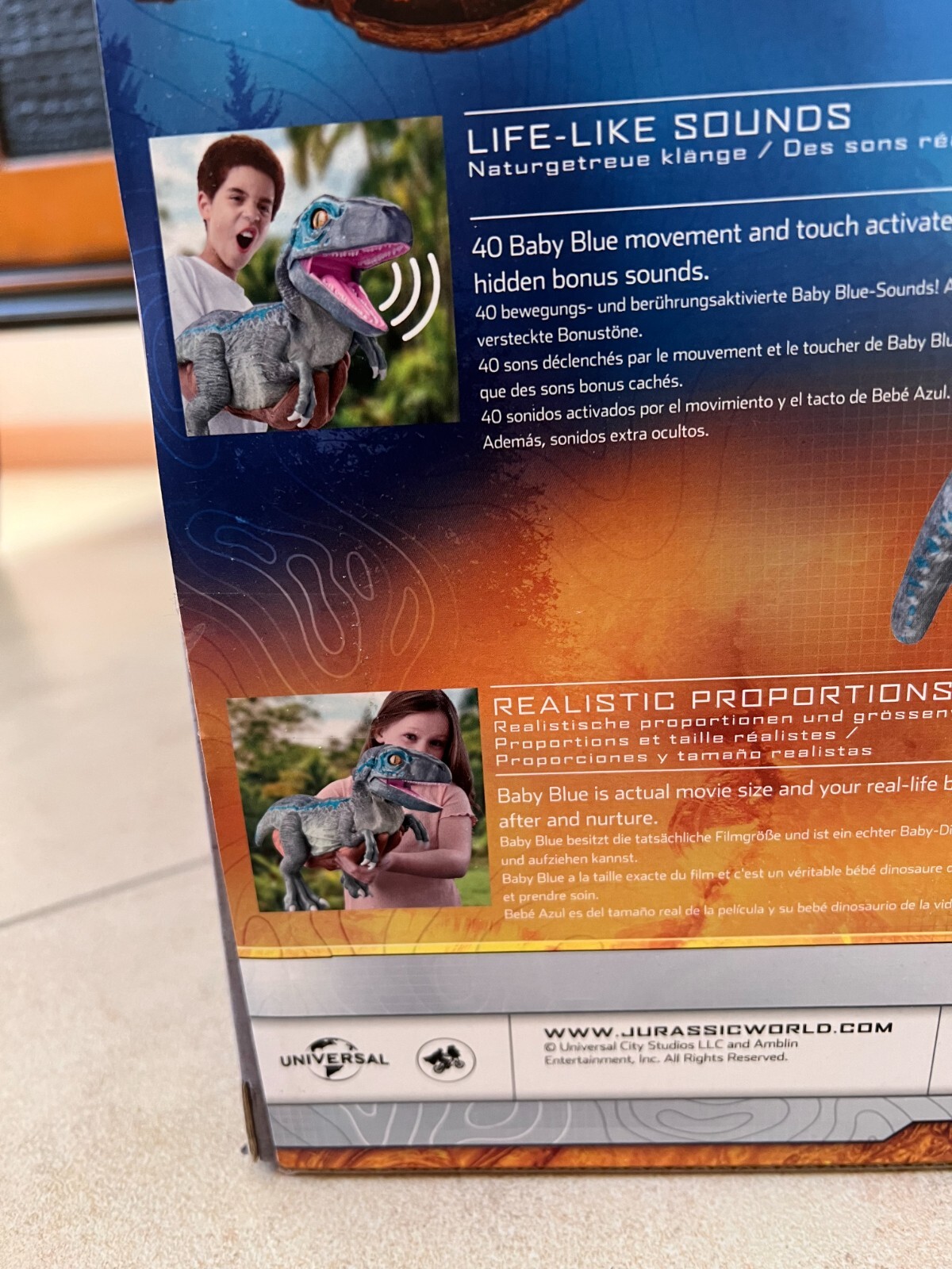Jurassic World Real FX Baby Blue Animatronic Dinosaur 192995154575| eBay