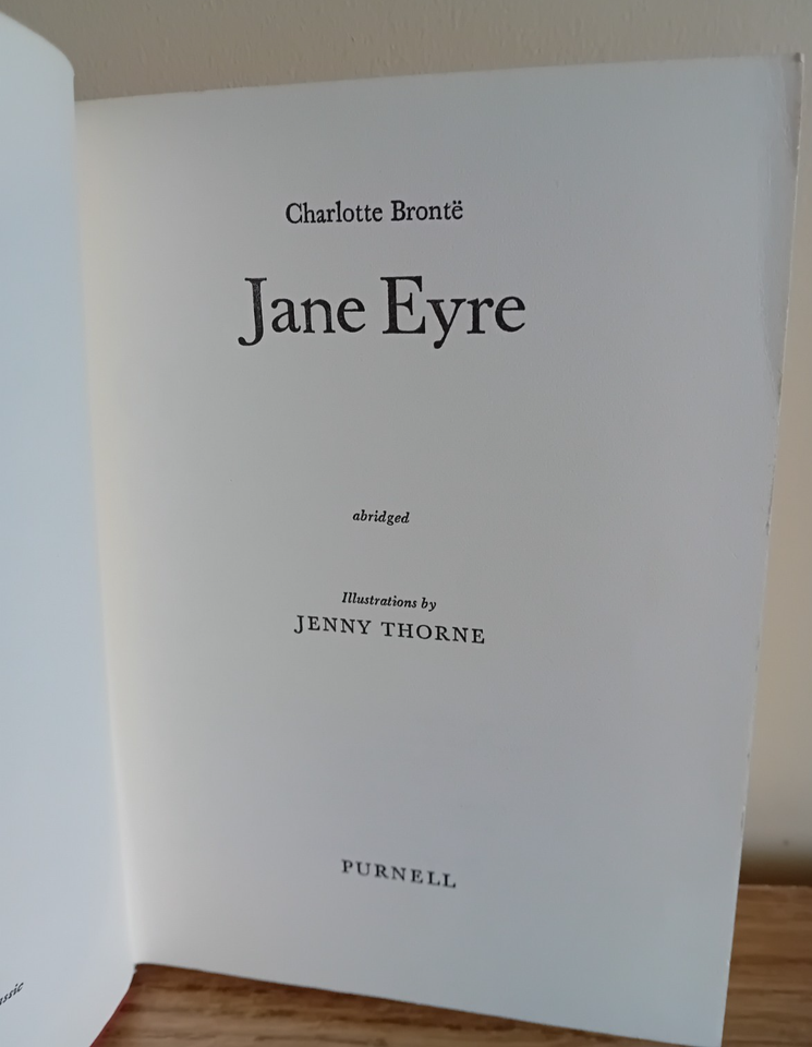 Charlotte Bronte - Jane Eyre Purnell Vintage Red Faux Hardback ...