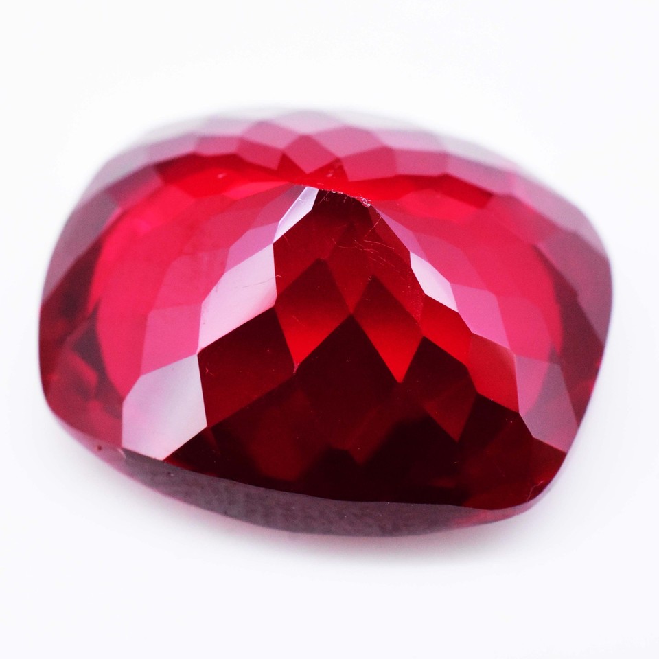 Natural Certified Blood Red Ruby 27.90 Ct Cushion Cut Excellent Loose ...