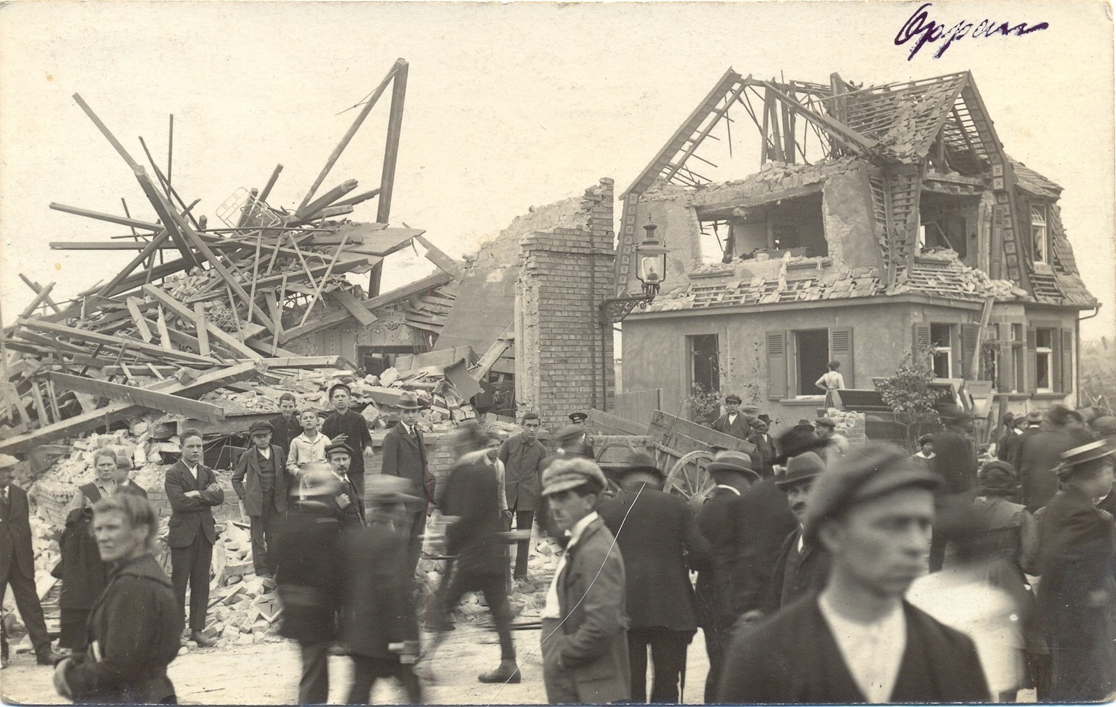 Oppau, Explosionsunglück bei der BASF, 1921 - bezugnehmender Text ...