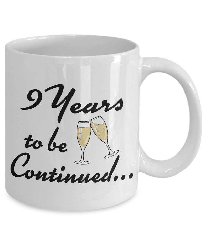 Happy 9th Anniversary Gift for Him Her - 9 Year Wedding - Men Women ...