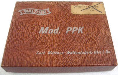 1 Vintage Walther PPK Pistol box Alligator Skin Finish 1950 - 1960 ...