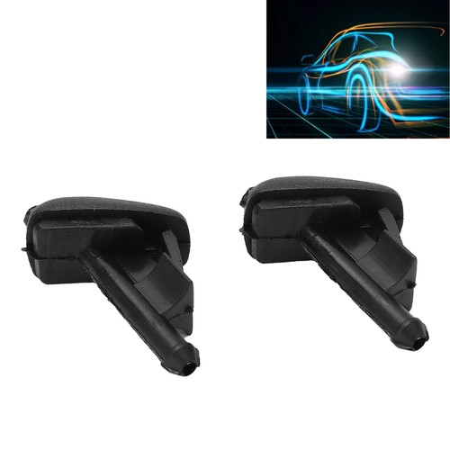 2pcs Windshield Washer Spray Jet Nozzle 61601384859 Black ABS ...