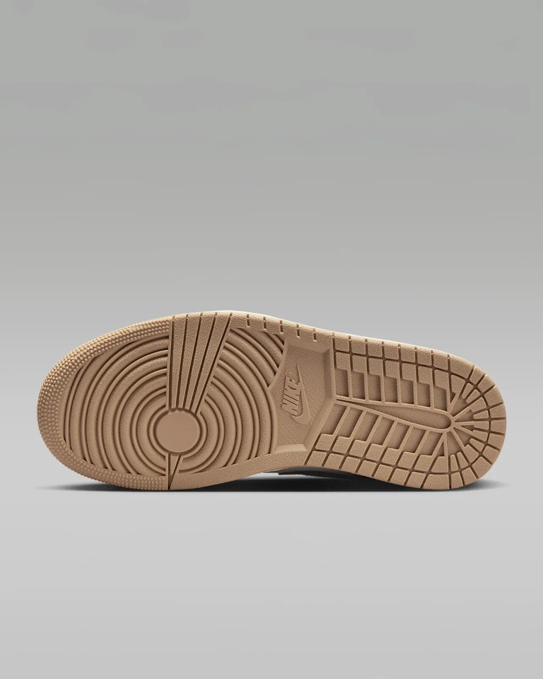 New Nike Women's Air Jordan 1 Mid Shoes - Desert/ Black (BQ6472-103) | eBay