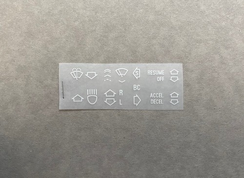 BMW e23/e24/e28/e30 (Resume/Off) Instrument Decal Set | eBay