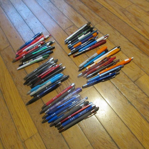 Assortment of 50 pens/pencils USED & NEW | eBay