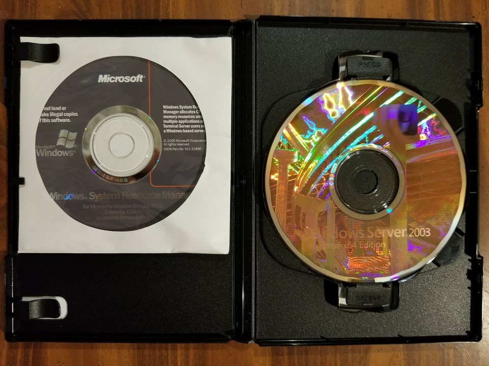 Microsoft Windows Server 2003 Enterprise 25 CAL 64 Bit Edition ...