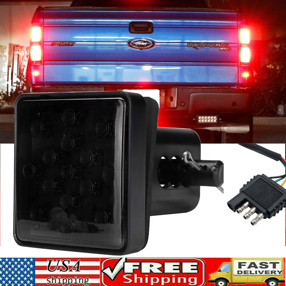 For Dodge Ram Tow Hitch Cover Receiver Trailer Plug With LED Light ...