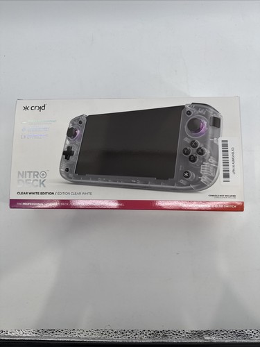 CRKD Nitro Deck Clear White Pro Controller for Nintendo Switch & OLED - Handheld | eBay
