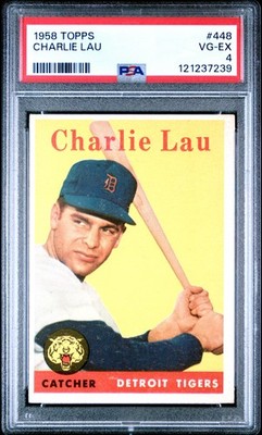 1958 TOPPS #448 CHARLIE LAU PSA 4 | eBay