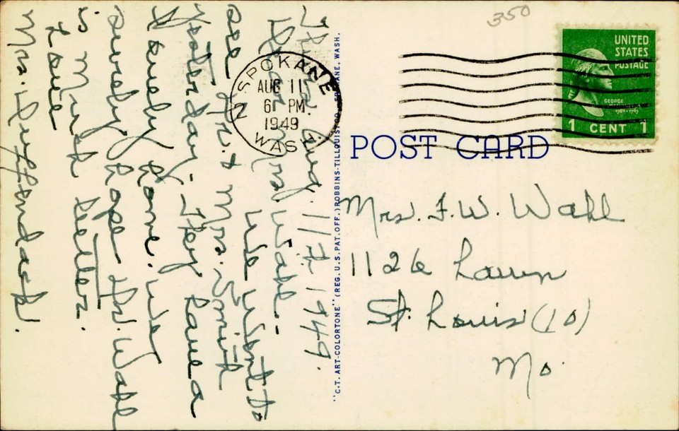 Postcard: 475 Post Office and Federal Building, Spokane, Wash. 3B-H268 ...