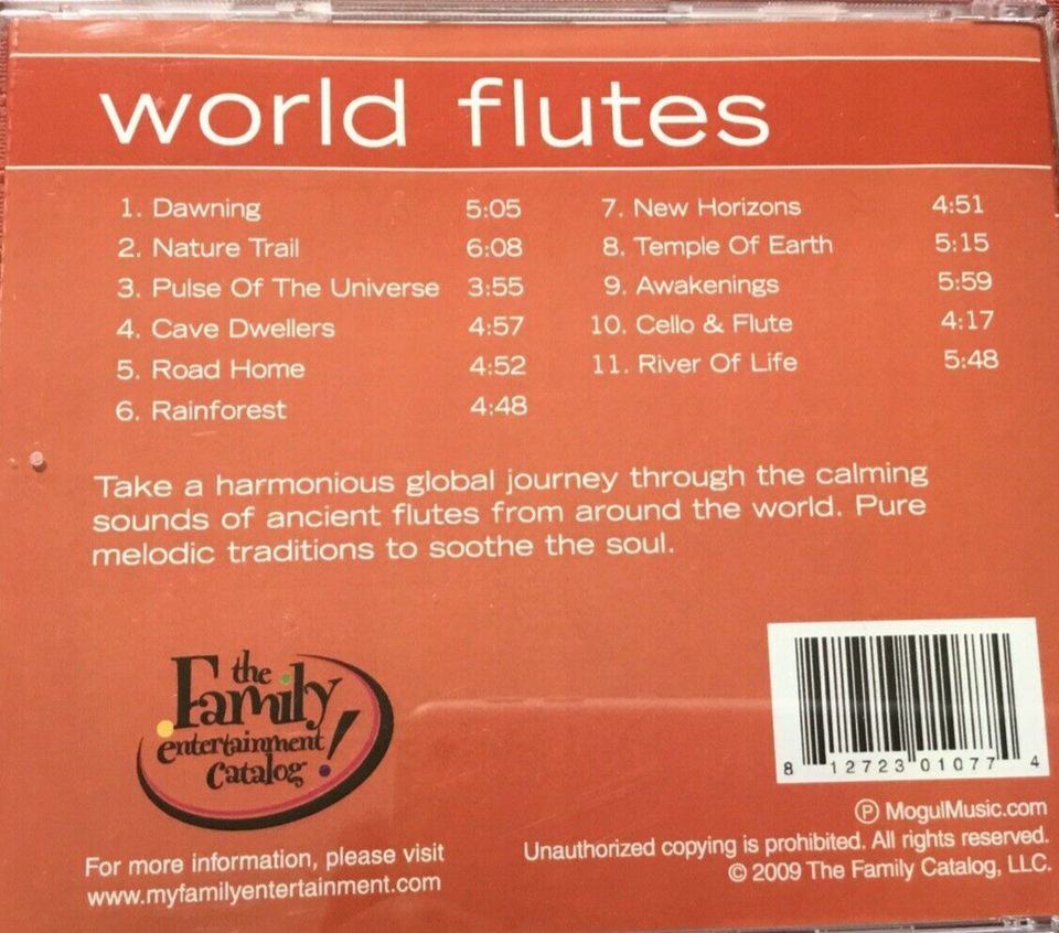 World Flutes [Audio CD, 812723010774] Lifestyle | eBay