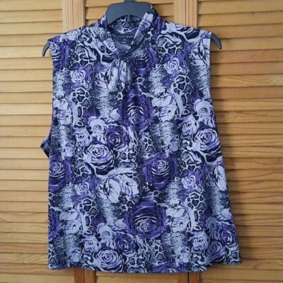 Fashion Bug Cowl Neck Sleeveless Tunic Size 2X | eBay