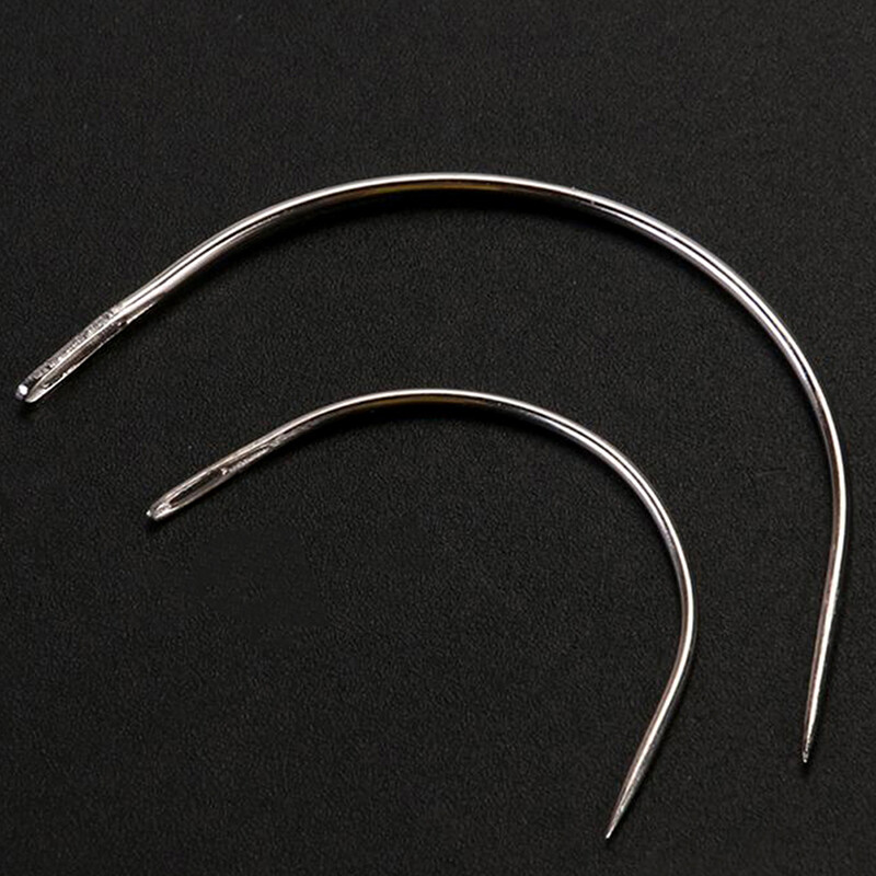 Leather Sewing Needles Stitching Awl Needle Set Thread Thimble Hand ...