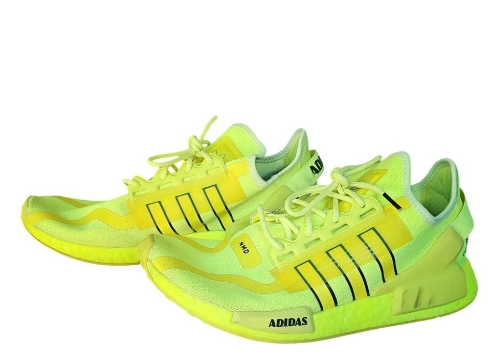 Adidas NMD R1 V2 Solar Yellow Neon Highlighter Running Shoes Mens Size ...