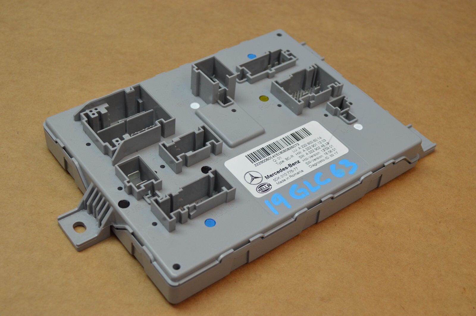 2019 X253 MERCEDES BENZ GLC63 AMG REAR SAM CONTROL MODULE UNIT ...