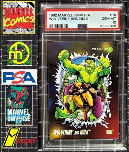 1992 Marvel Universe - #76 Wolverine & Hulk - PSA 10 GEM MINT | eBay