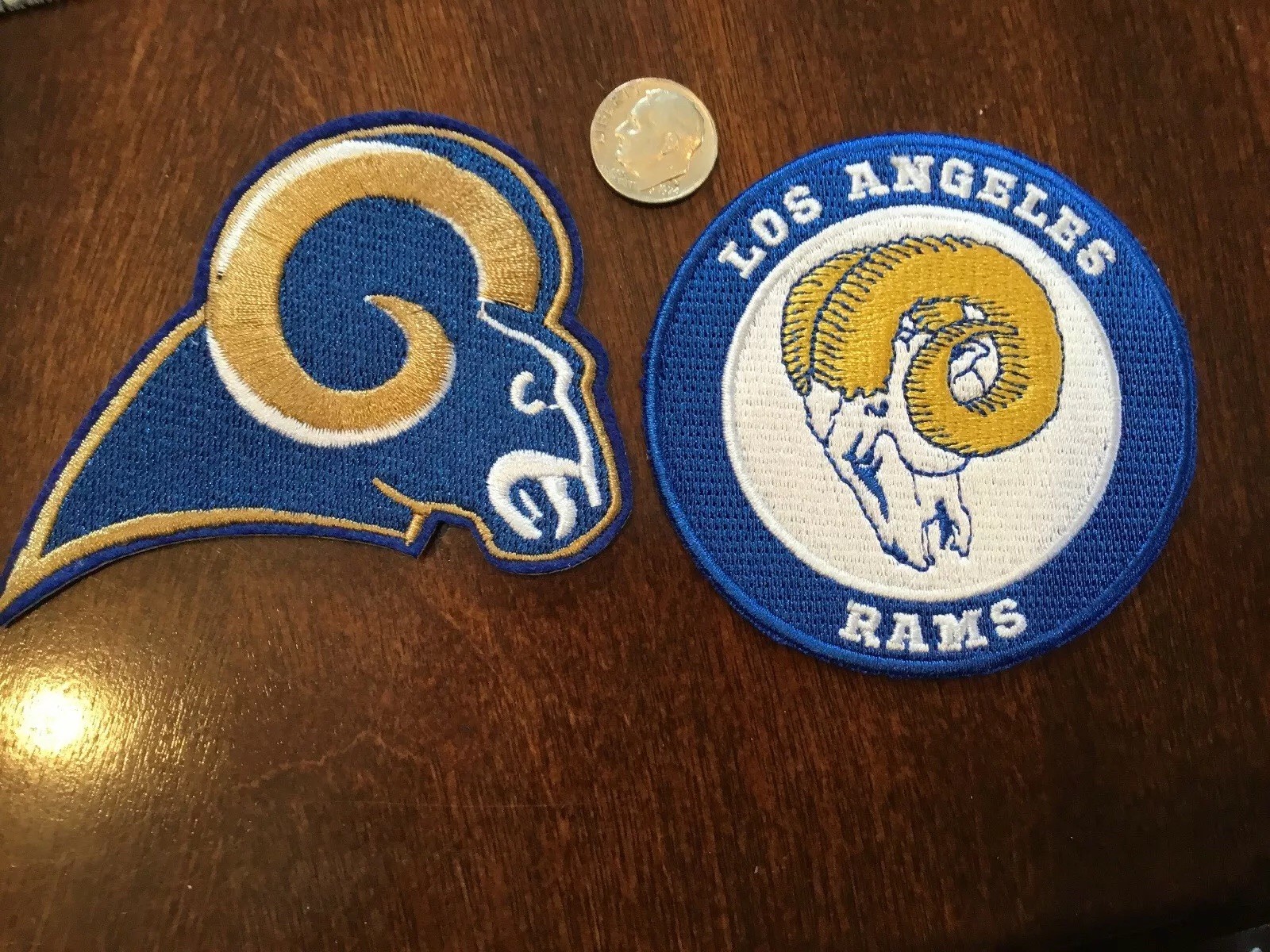 (2) Los Angeles RAMS EMBROIDERED-IRON ON VINTAGE PATCHES PATCH LOT 3 ...