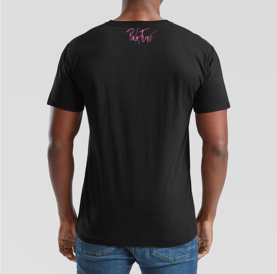 Dark Side t shirt Prisim Style DSOM Pink Floyd Fan Rock RTear neck logo ...