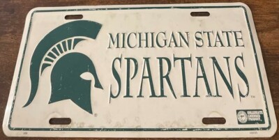 Michigan State University Spartans Booster License Plate | eBay
